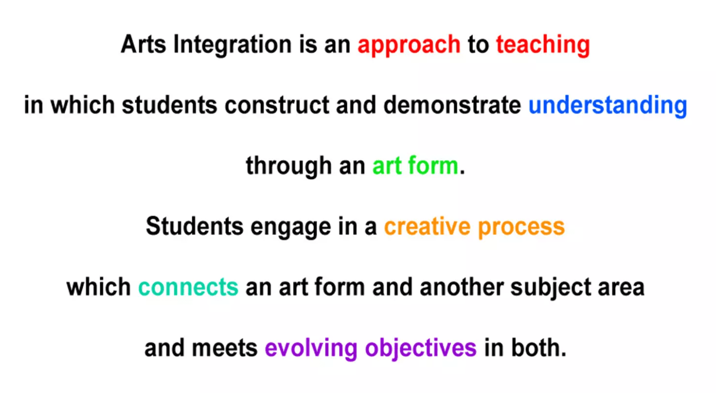 What is Arts Integration? - NCESD